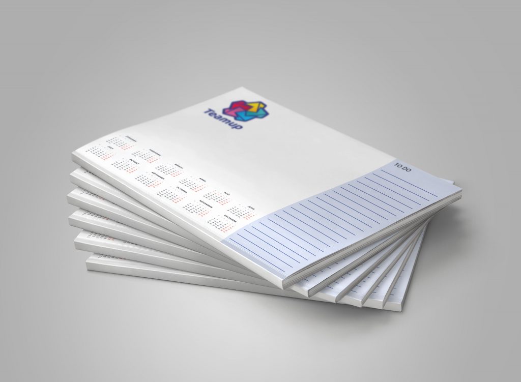 Deskpad or Notepad Design - The Leaflet Design Company