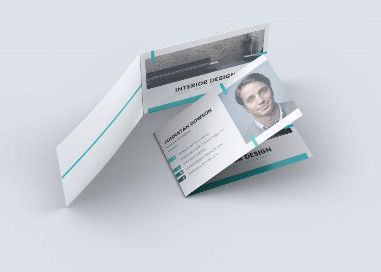Folded Business Card Design - The Leaflet Design Company